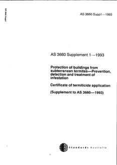AS 3660 SUPP 1-1993 PDF - Australia Standards Download