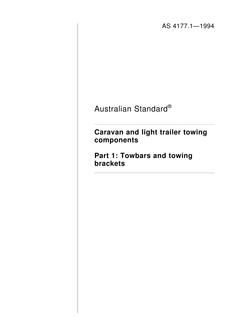 AS 4177.1-1994 PDF - Australia Standards Download