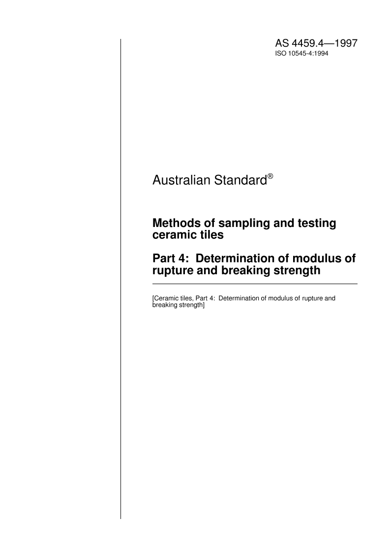 AS 4459.4-1997 PDF - Australia Standards Download