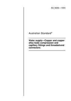 AS 3688-1994 PDF - Australia Standards Download